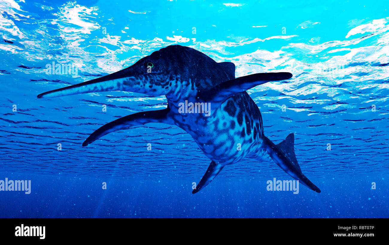 Shonisaurus extinct marine reptile hi-res stock photography and images ...