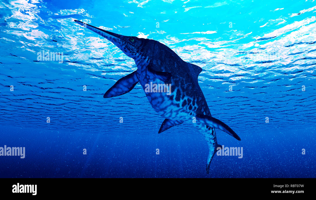 Illustration of a Shonisaurus Stock Photo - Alamy
