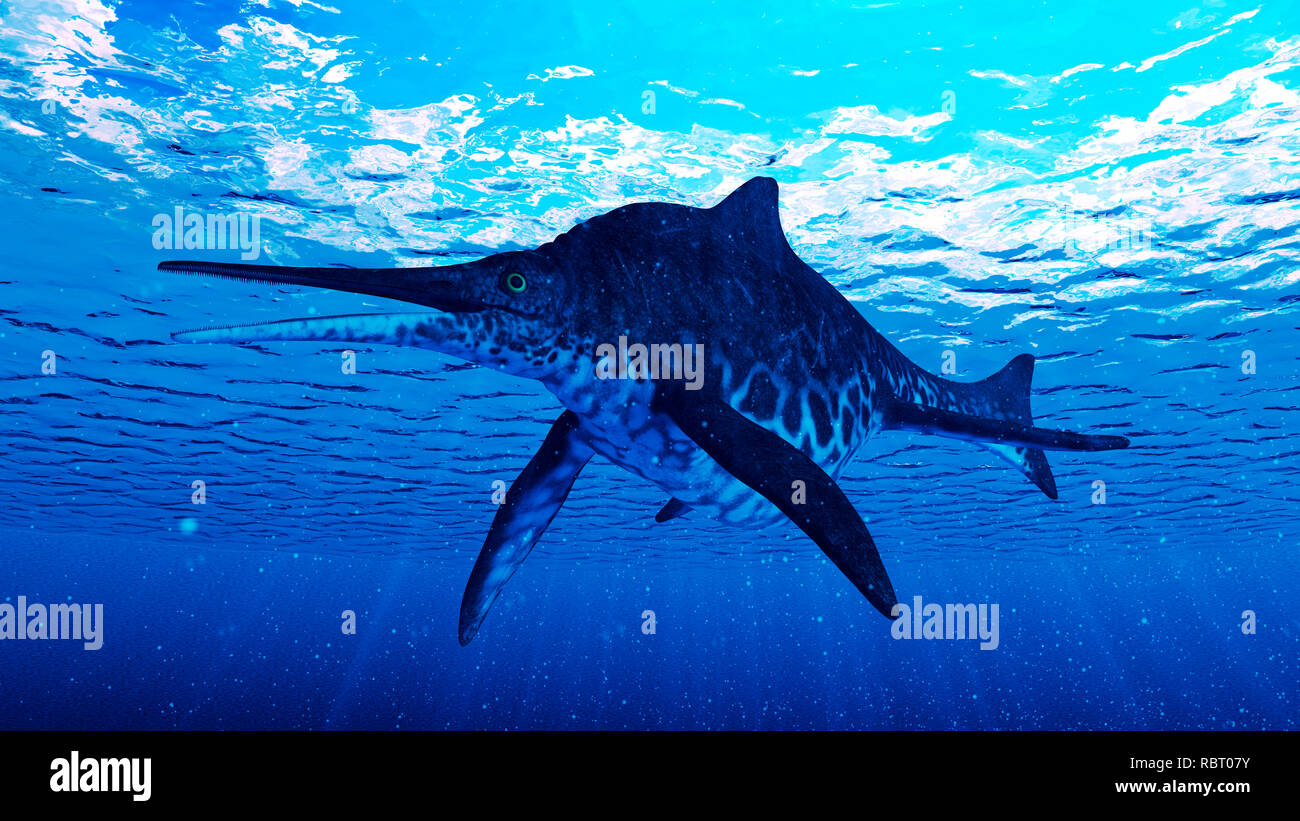 Shonisaurus extinct marine reptile hi-res stock photography and images ...