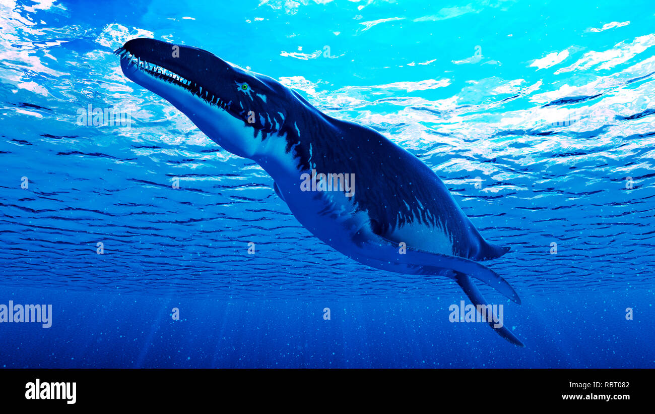 Illustration of a Liopleurodon Stock Photo - Alamy