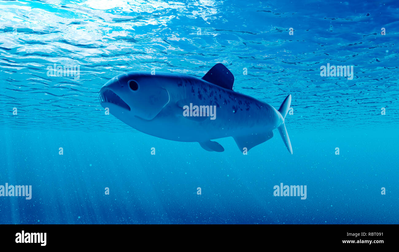 Illustration of an enchodus Stock Photo - Alamy