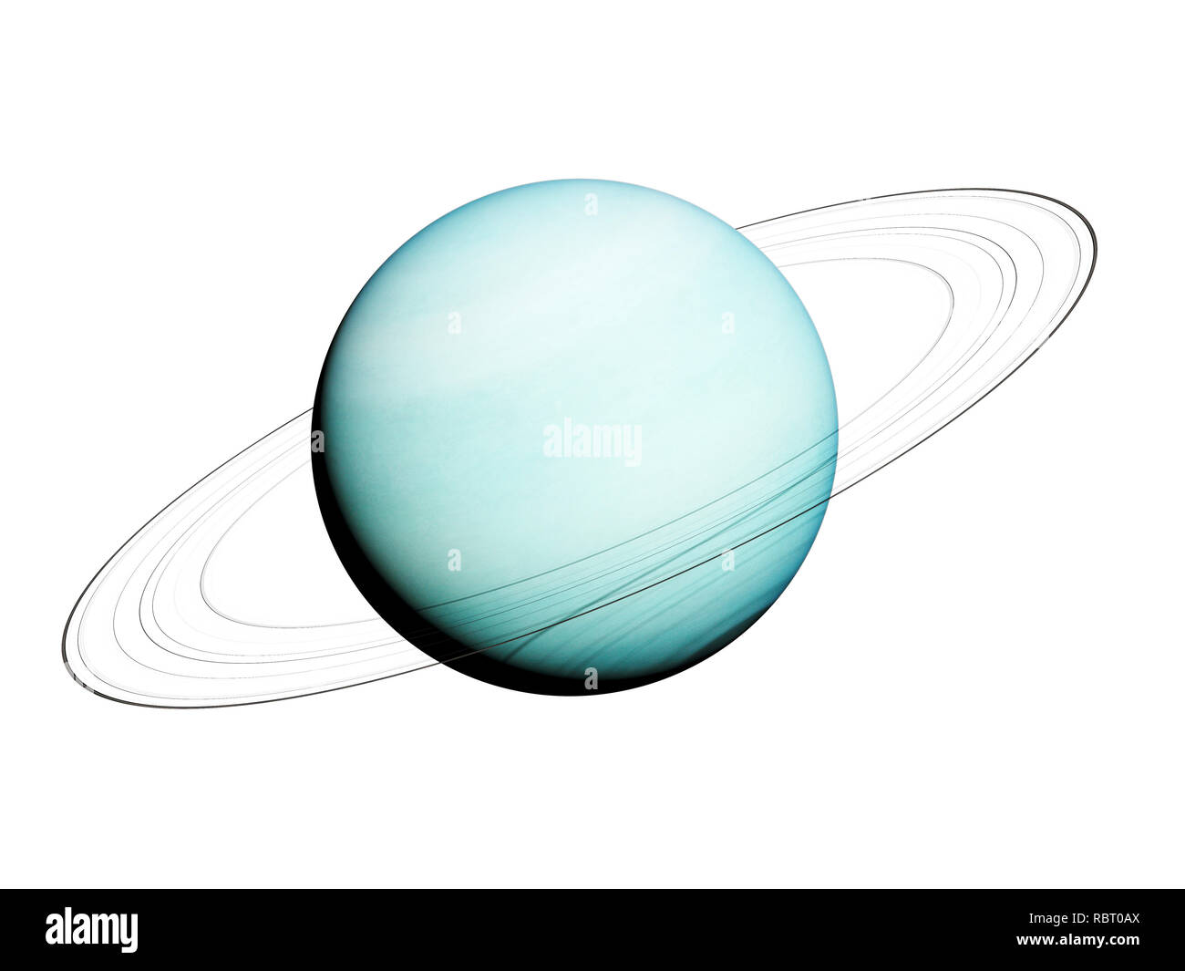 Illustration of Uranus Stock Photo - Alamy
