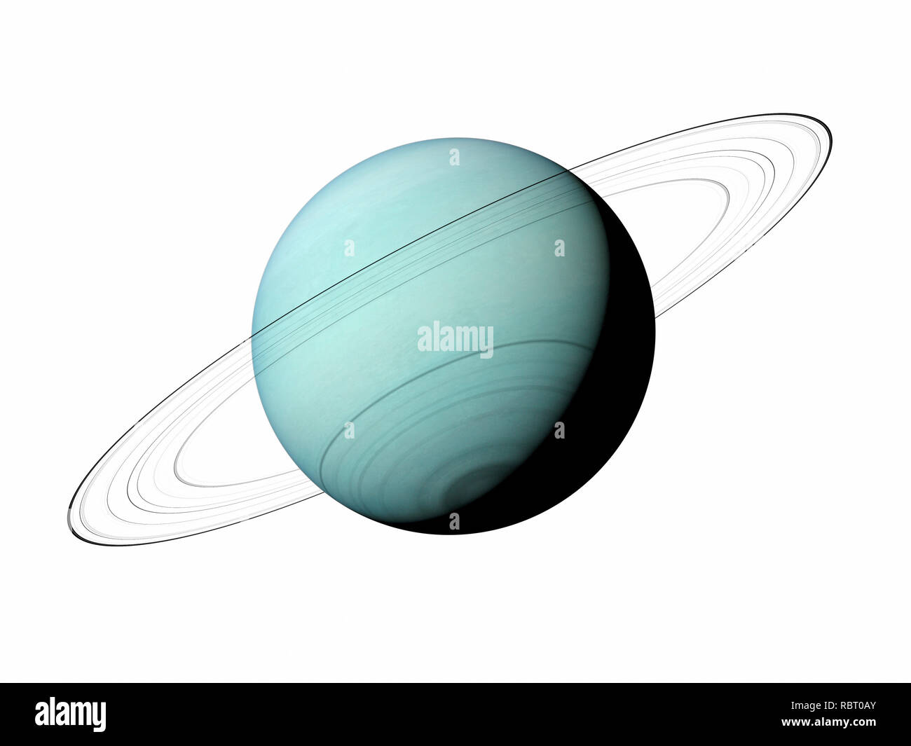Illustration of Uranus Stock Photo - Alamy