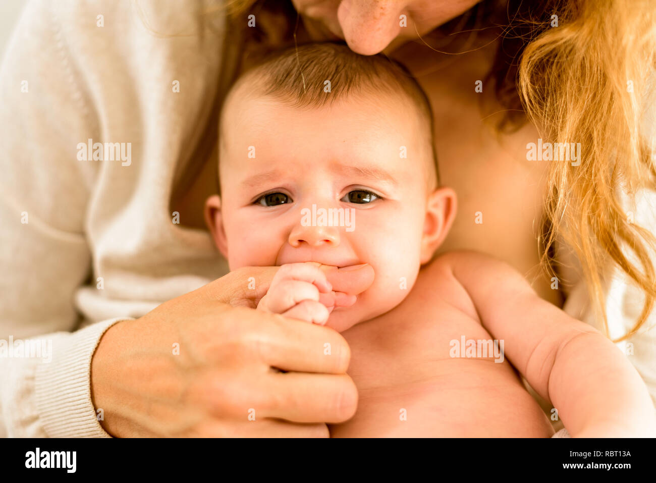Infant Boy Biting Toy High Resolution Stock Photography and Images - Alamy
