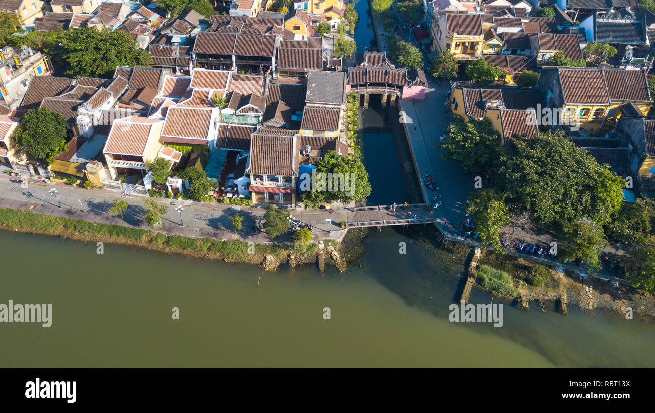 Aerial view chua cau japanese hi-res stock photography and images - Alamy