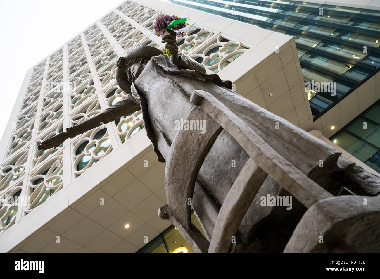 Statue of Emmeline Pankhurst, St Peter's Square, Manchester Stock Photo ...