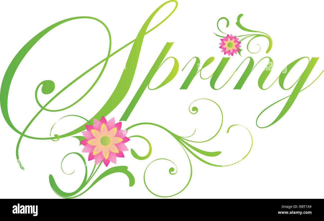 Colorful Spring Banner Stock Photo - Alamy
