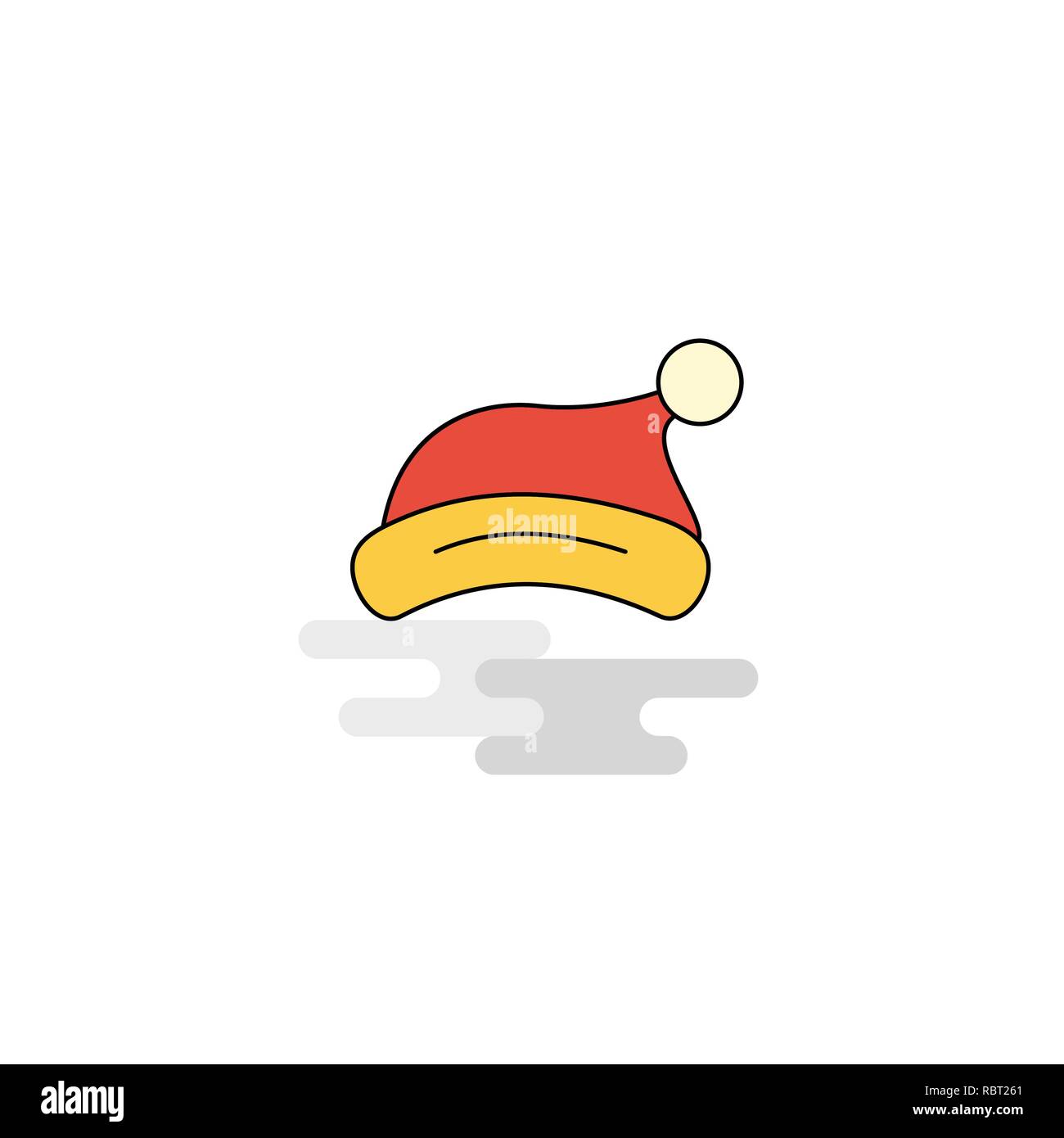 Flat Santa clause cap Icon. Vector Stock Vector Image & Art - Alamy