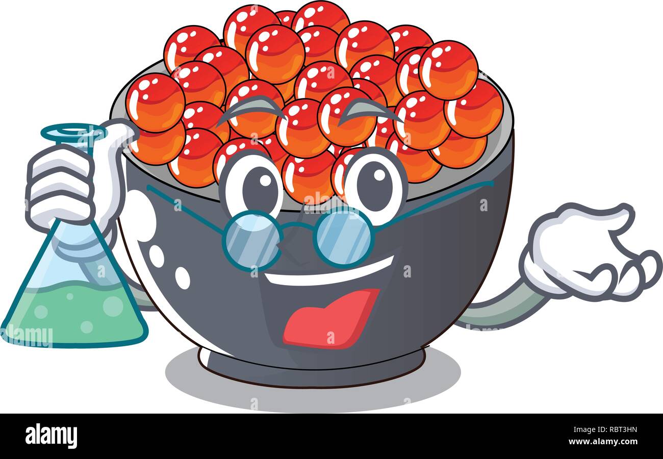 Professor roe salmon on cartoon wooden plate Stock Vector Image & Art ...