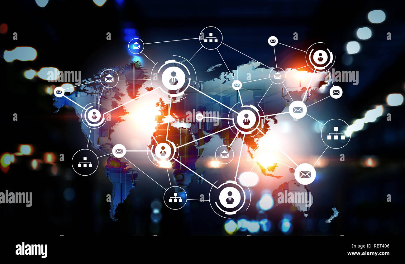 Concept of global networking Stock Photo - Alamy