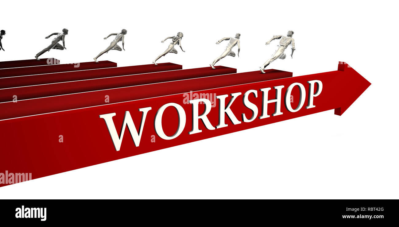 Workshop Solutions with Business People Running To Success Stock Photo ...
