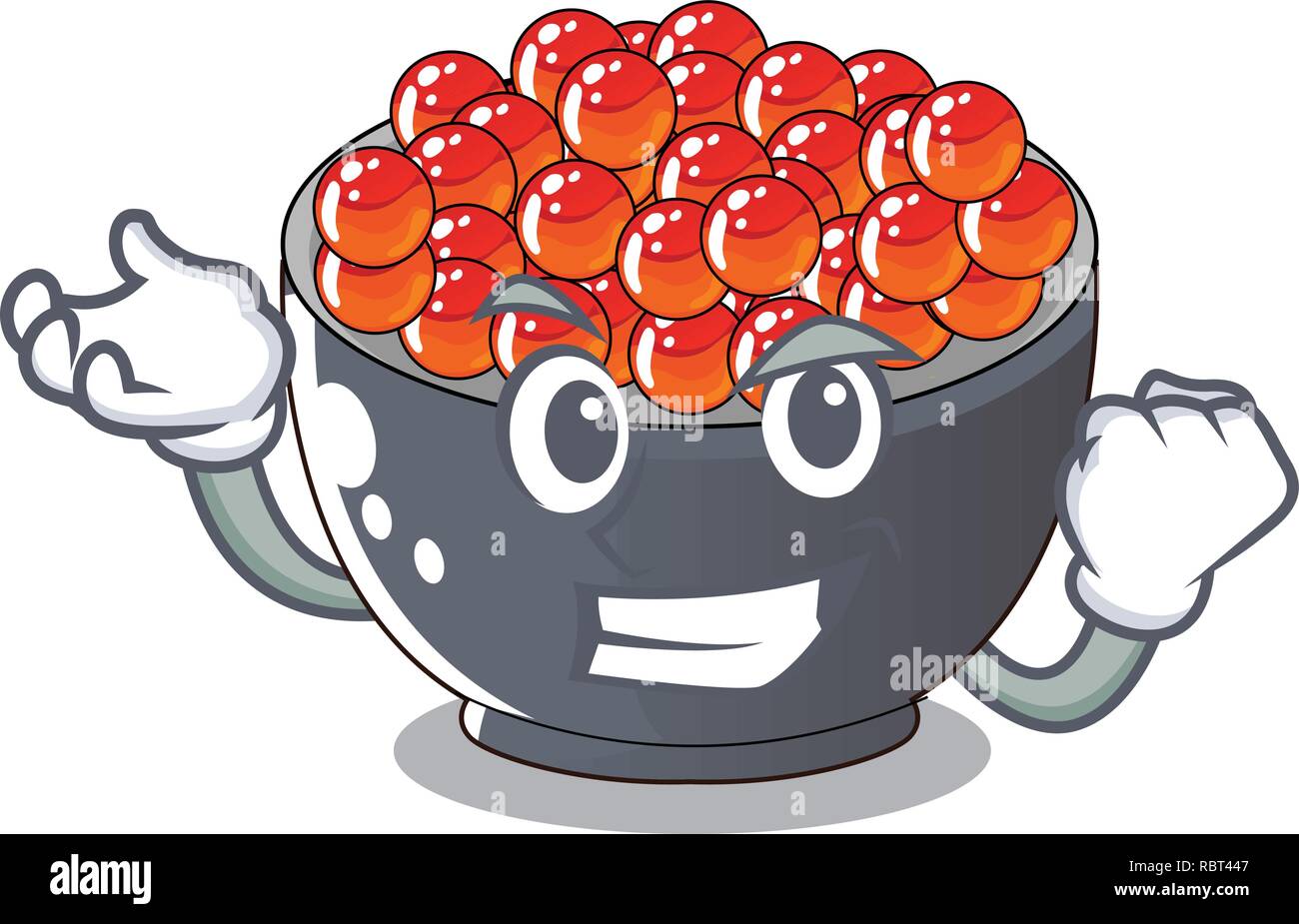 Successful roe salmon on cartoon wooden plate Stock Vector Image & Art ...