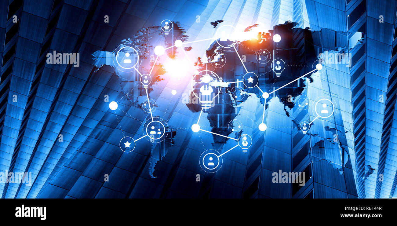 Concept of global networking Stock Photo - Alamy