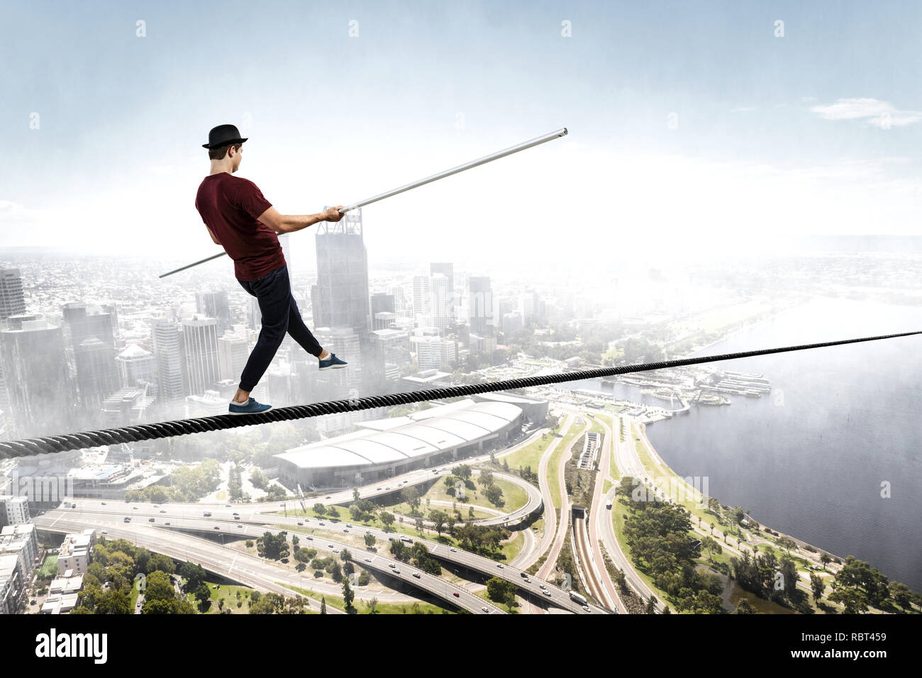 Ropewalker hi-res stock photography and images - Alamy