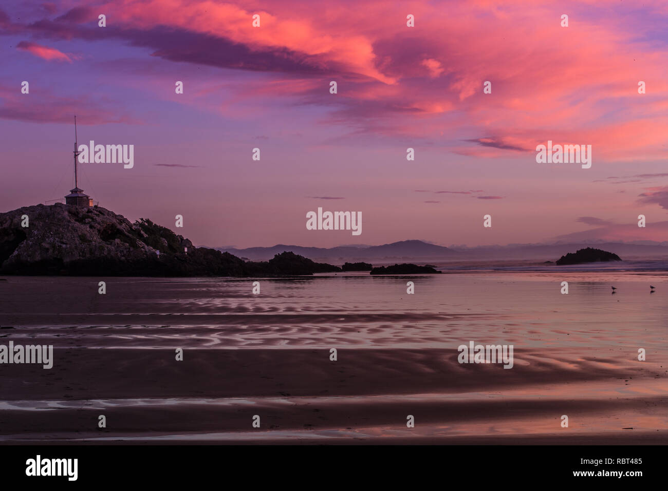 Beach at Dawn Stock Photo - Alamy