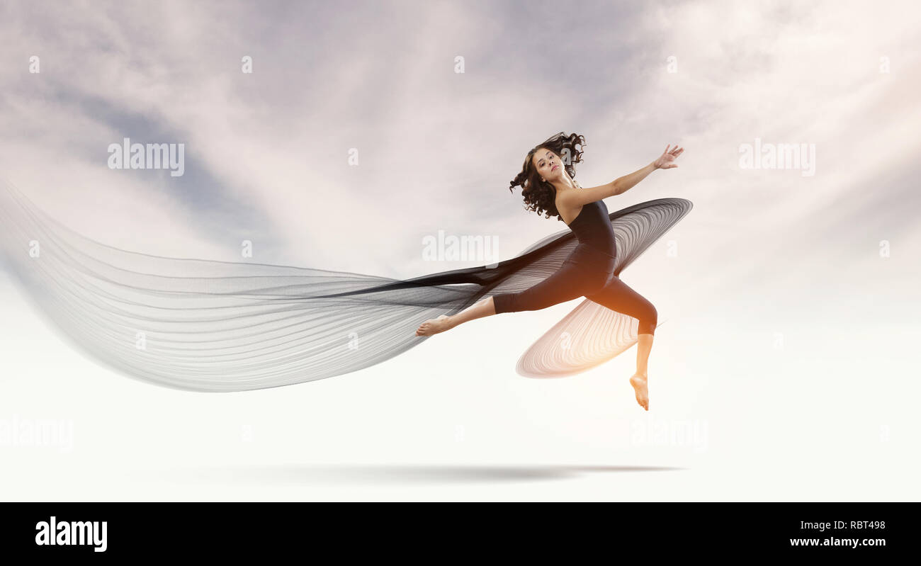 Gymnastics leap hi-res stock photography and images - Alamy