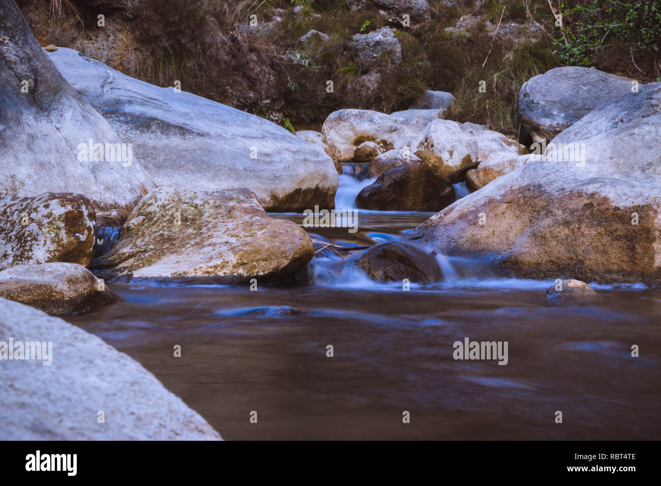 smooth river water Stock Photo - Alamy
