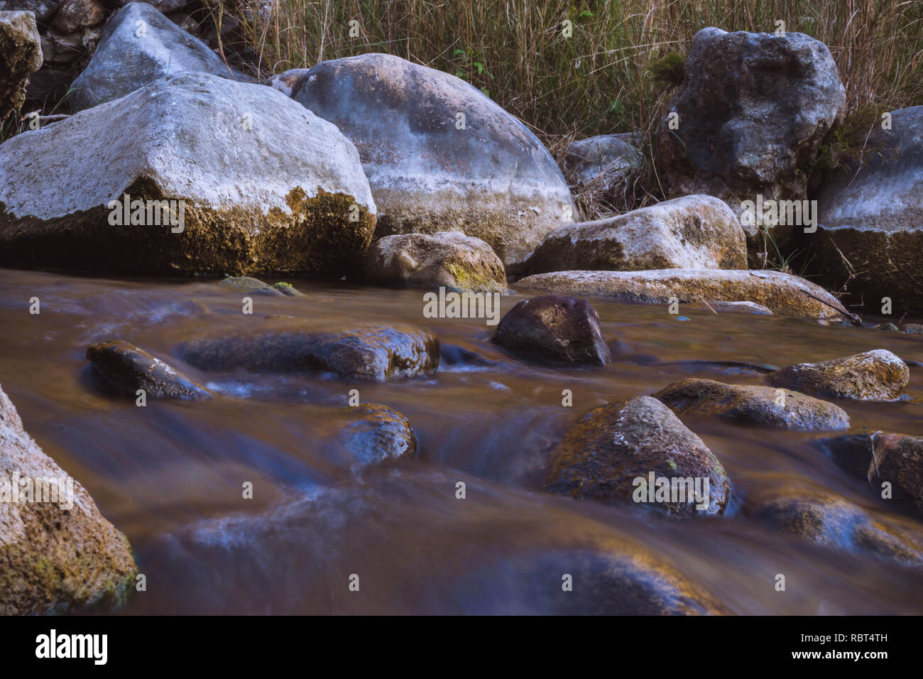 smooth river water Stock Photo - Alamy