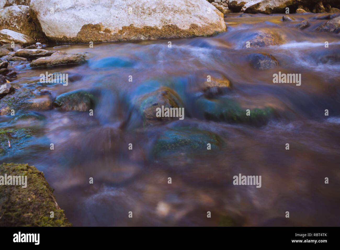 smooth river water Stock Photo - Alamy