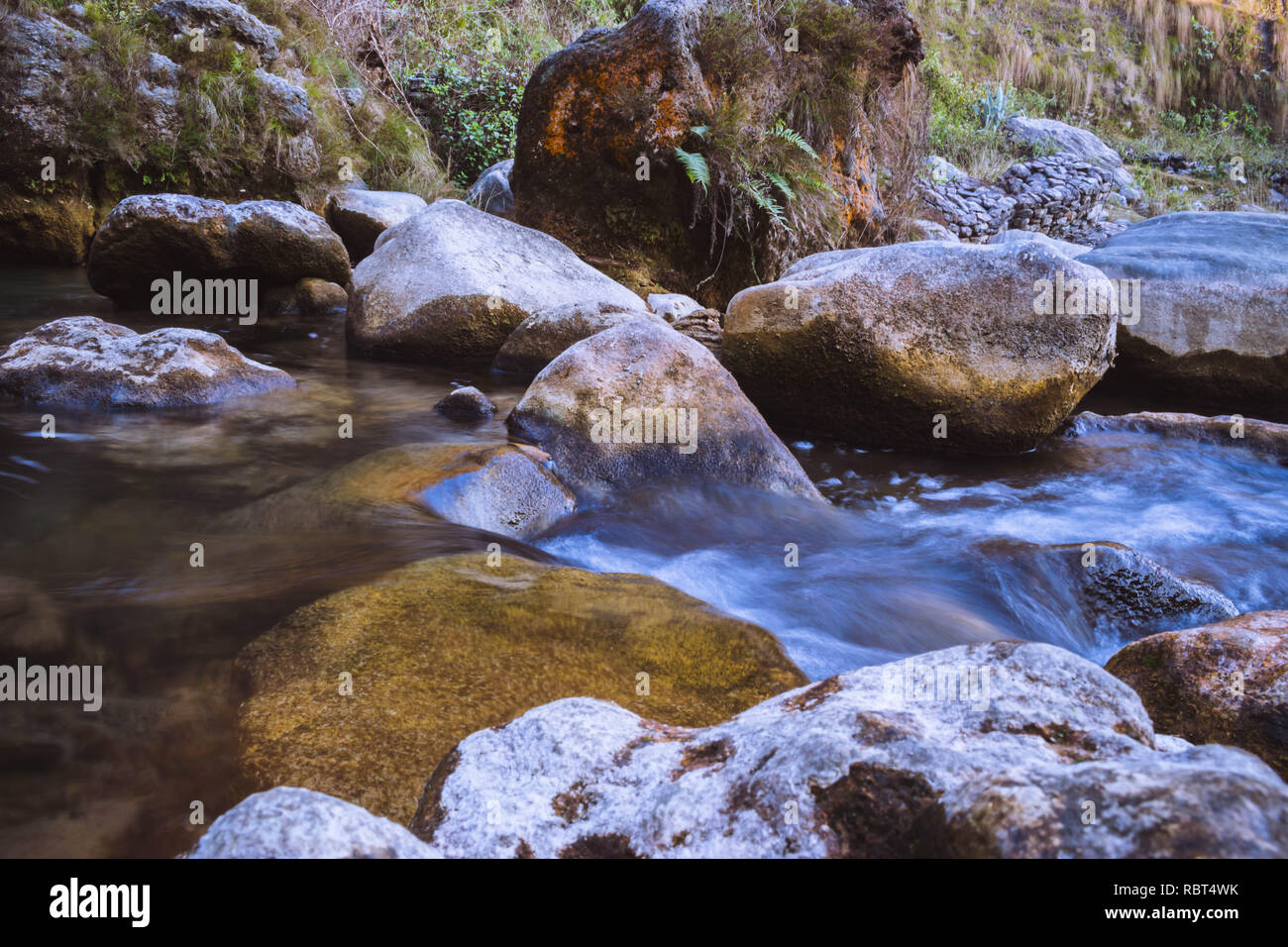 smooth river water Stock Photo - Alamy