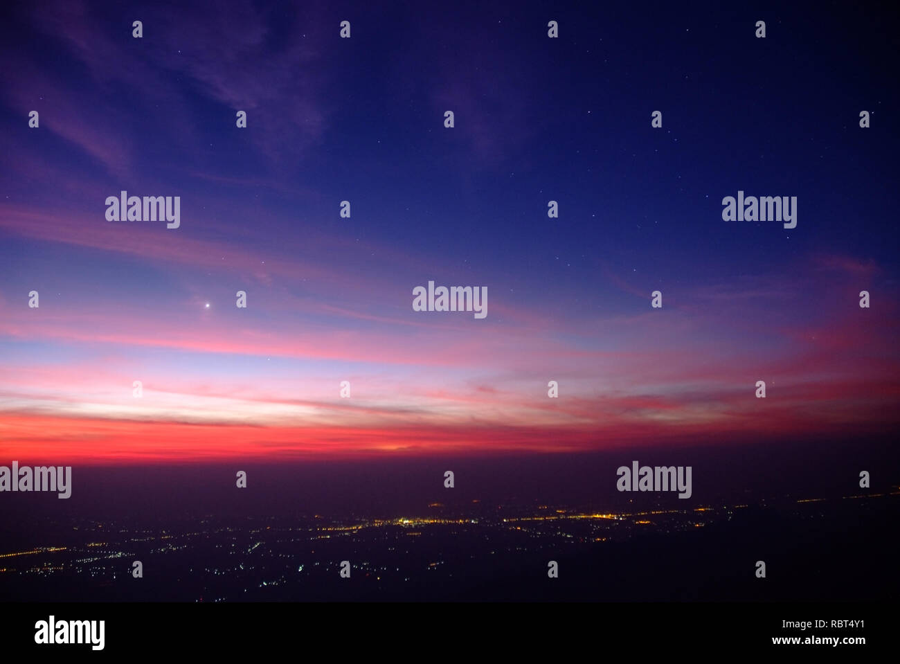 Colorful sky at sunrise Stock Photo - Alamy