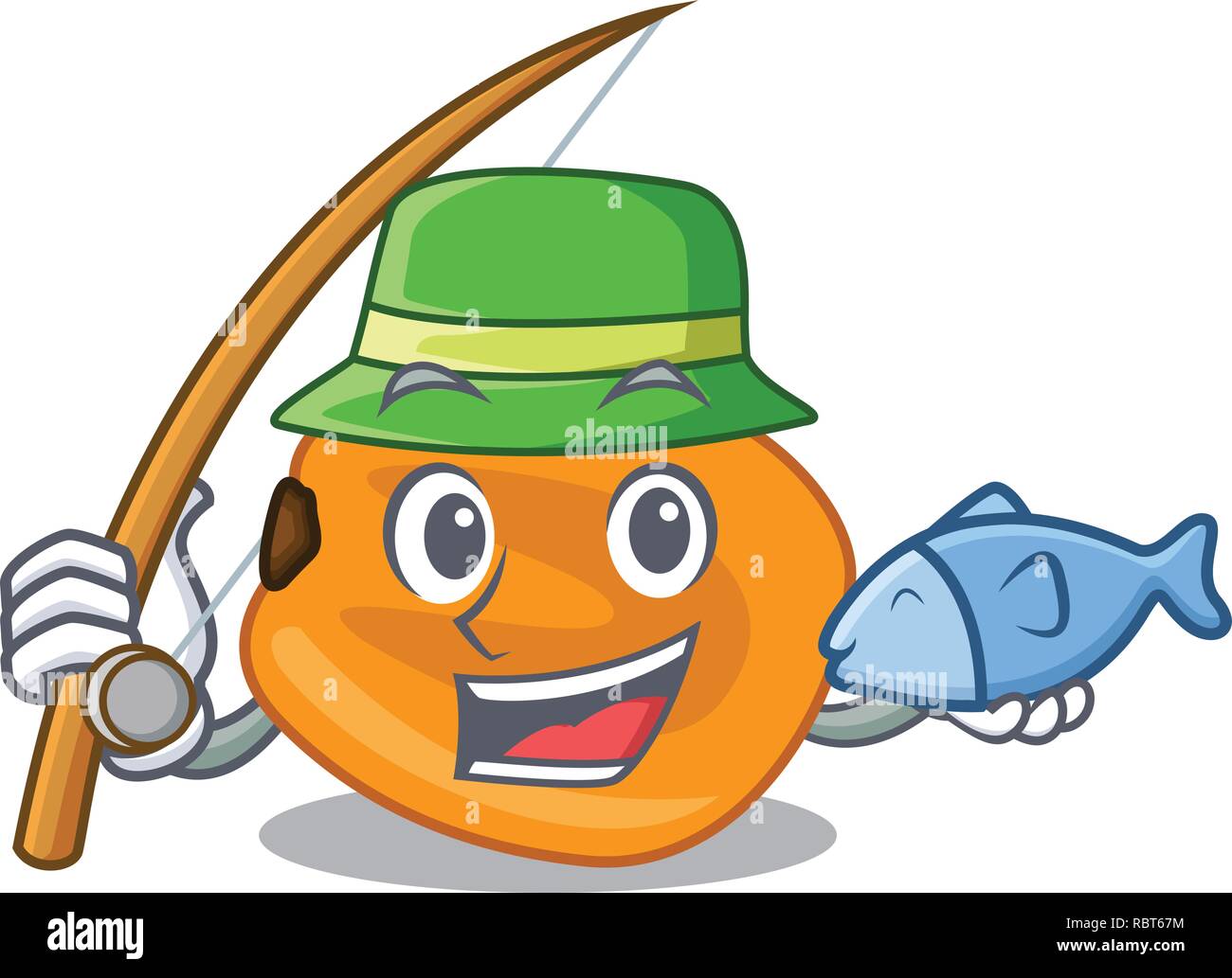 Fishing eat corn nuts in cartoon shape Stock Vector Image & Art - Alamy