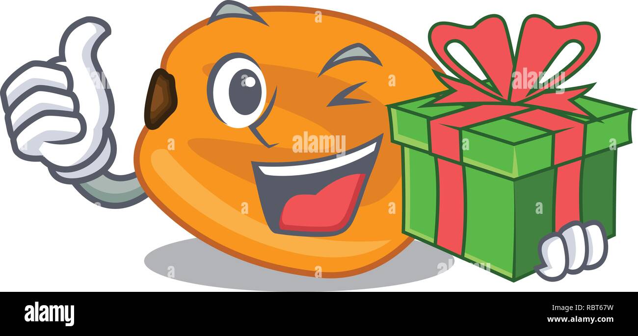 With gift eat corn nuts in cartoon shape Stock Vector Image & Art - Alamy