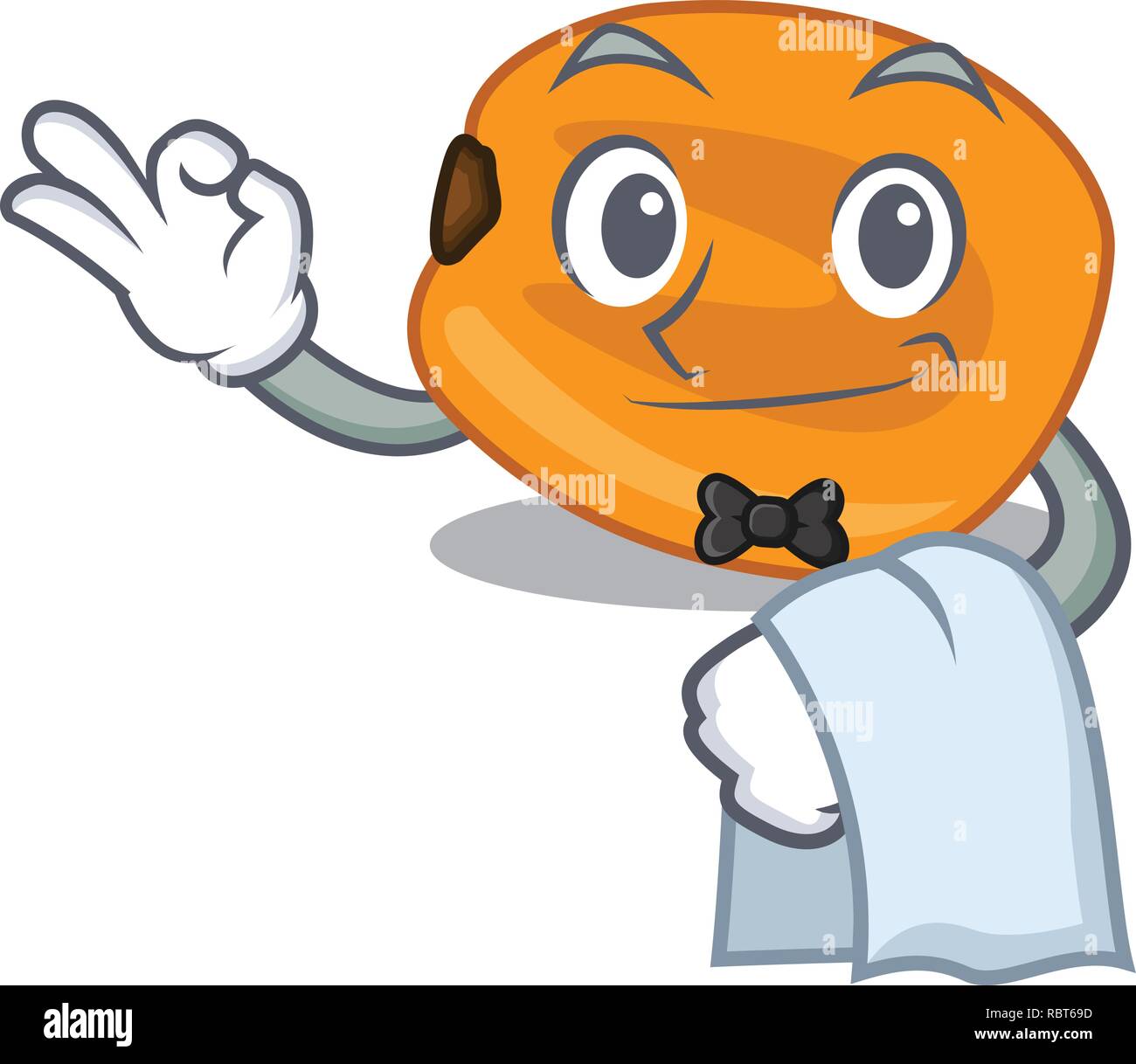 Waiter eat corn nuts in cartoon shape Stock Vector Image & Art - Alamy