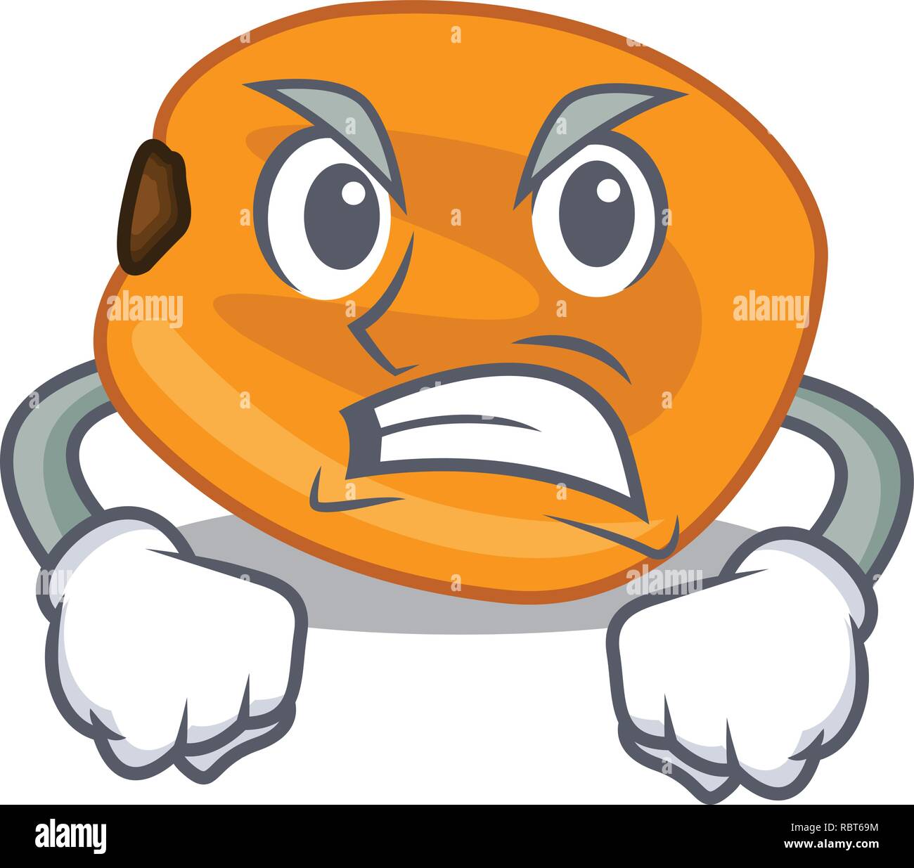 Angry eat corn nuts in cartoon shape Stock Vector Image & Art - Alamy