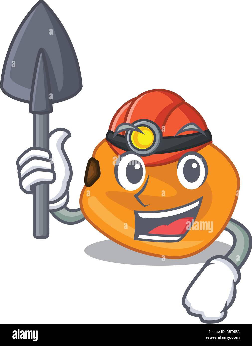 Miner eat corn nuts in cartoon shape Stock Vector Image & Art - Alamy