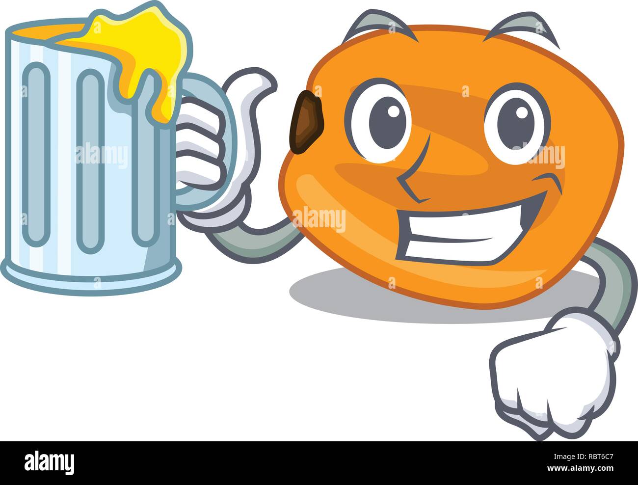 With juice eat corn nuts in cartoon shape Stock Vector Image & Art - Alamy