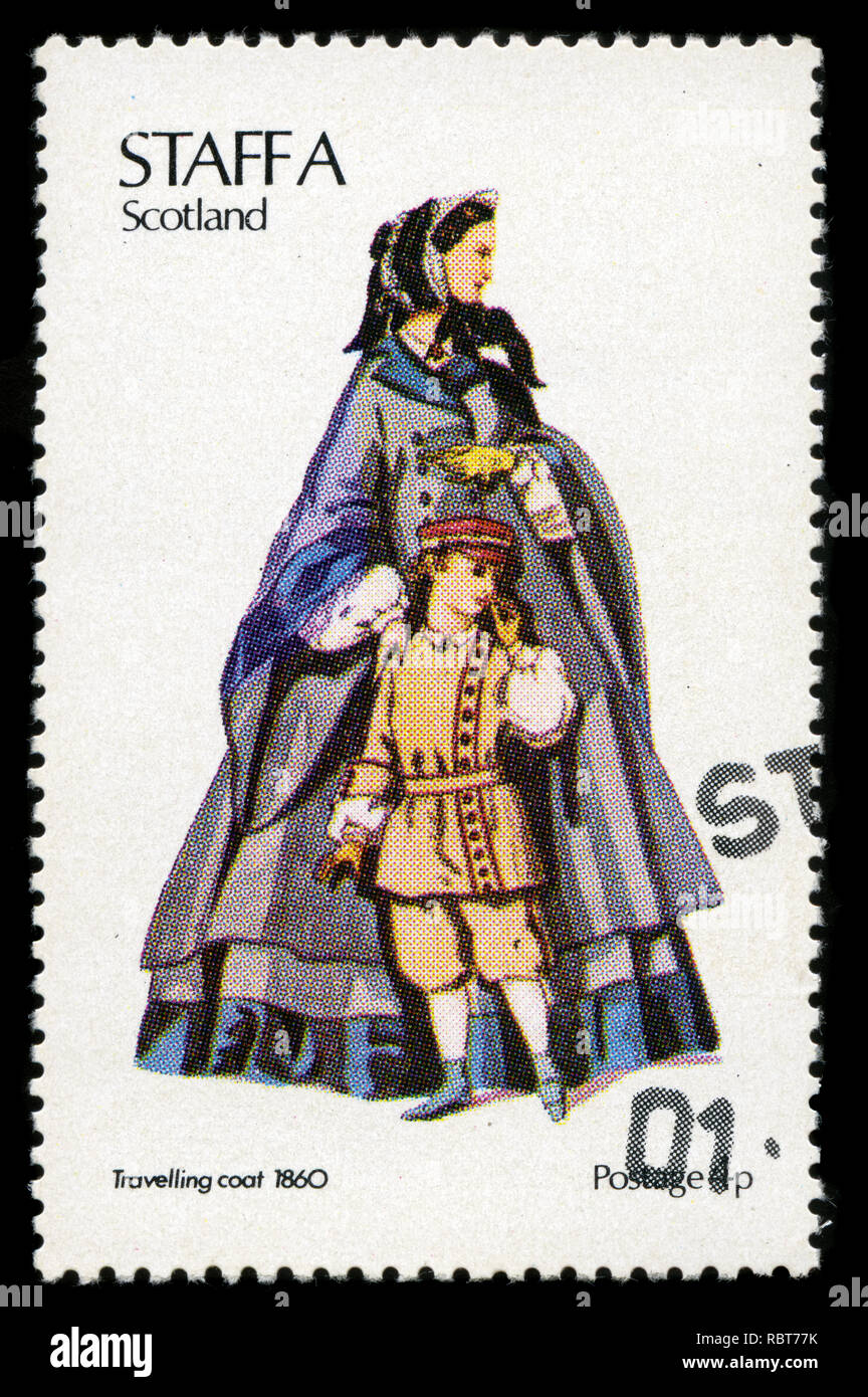Cinderella stamp in the Staffa series issued in 1974 Stock Photo - Alamy