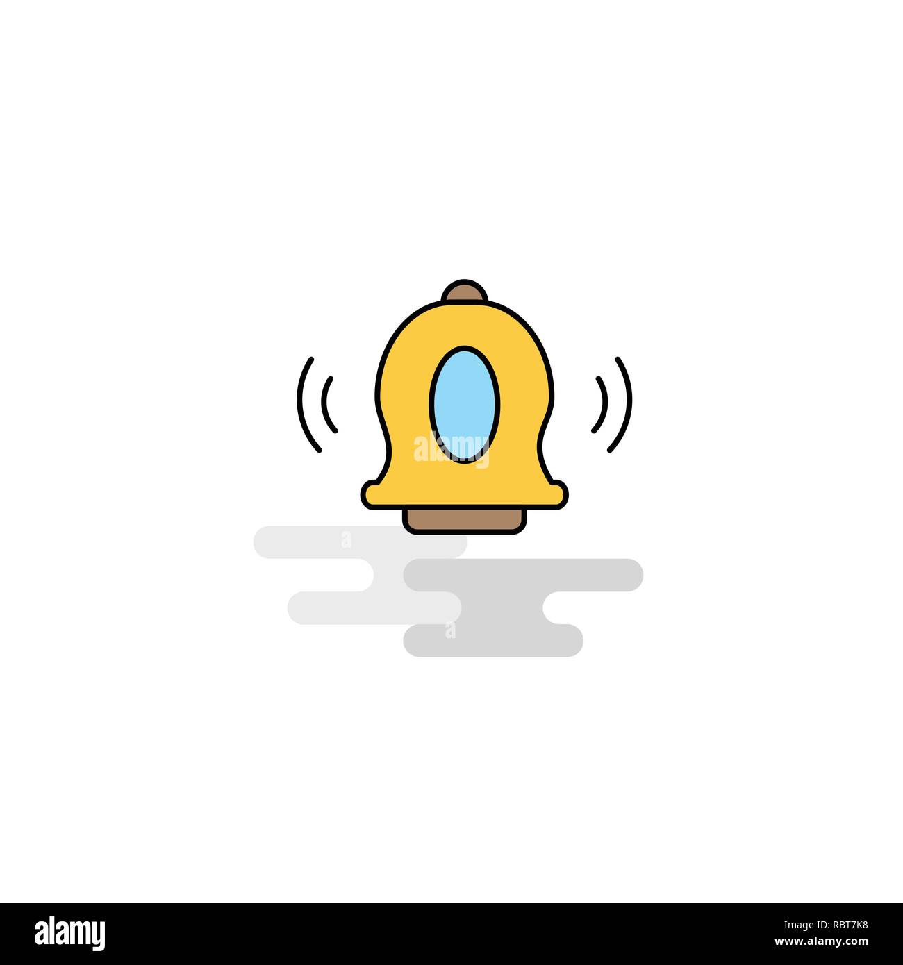 Flat Bell Icon. Vector Stock Vector Image & Art - Alamy
