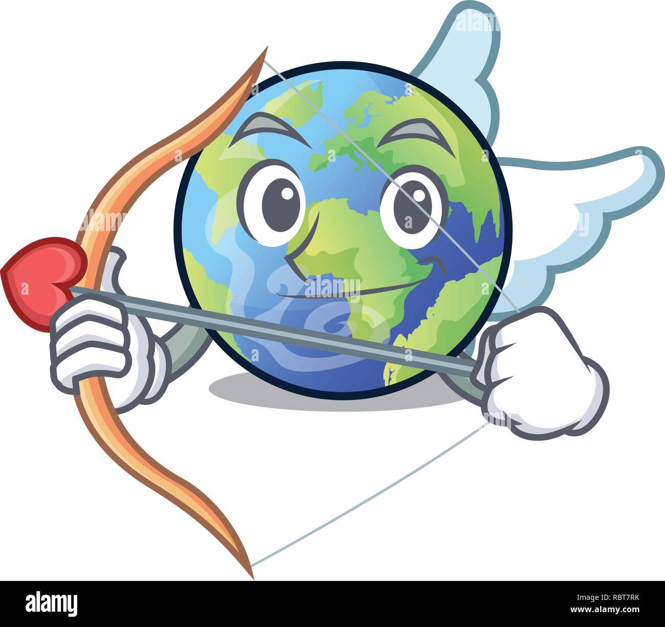 Angel On Sphere Stock Vector Images - Alamy