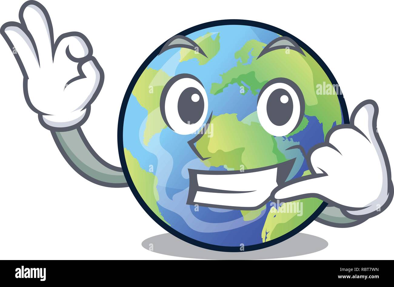 Call me earth isolated with in the cartoons Stock Vector Image & Art ...