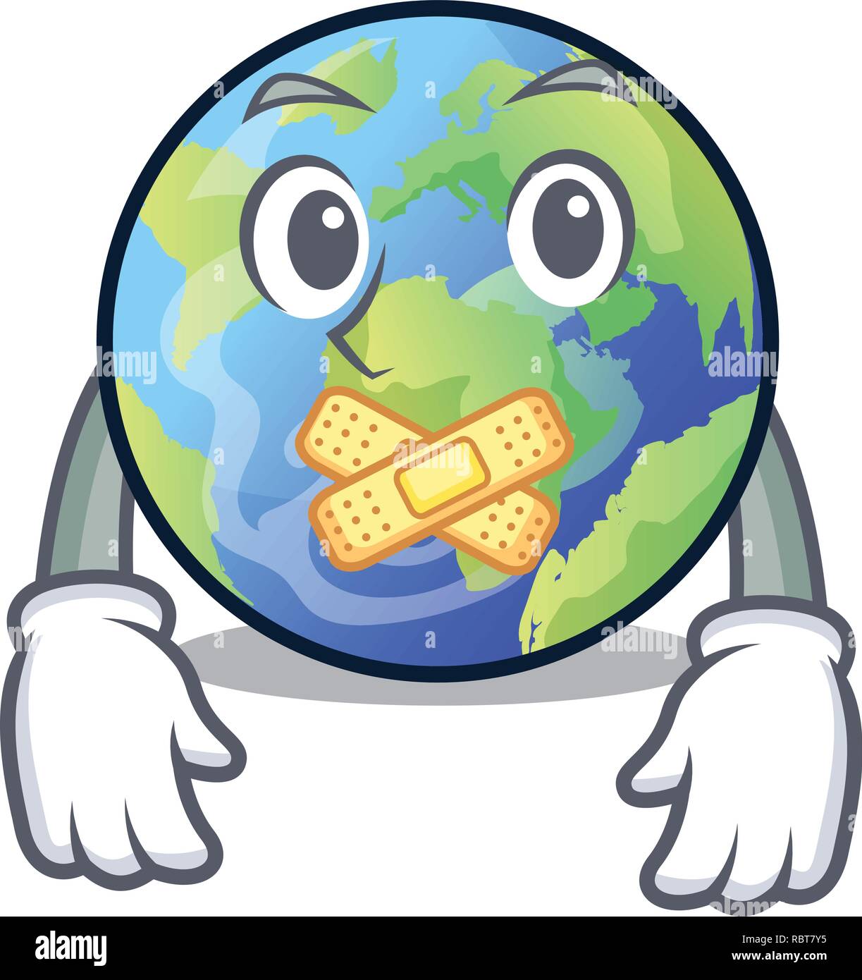 Silent earth isolated with in the cartoons Stock Vector Image & Art - Alamy