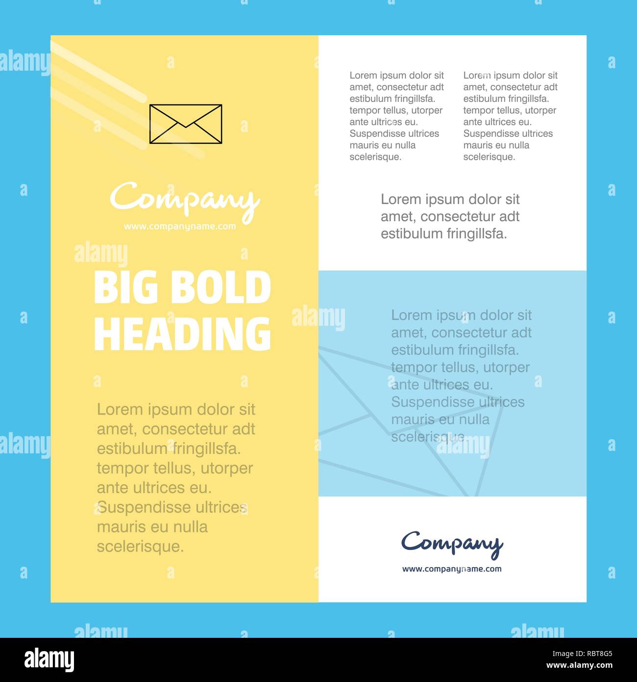 Message Business Company Poster Template. with place for text and ...