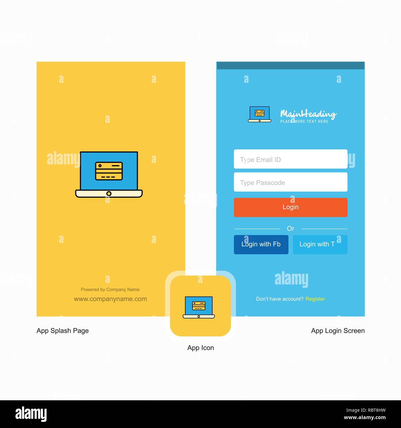 Banking login page Stock Vector Images - Alamy