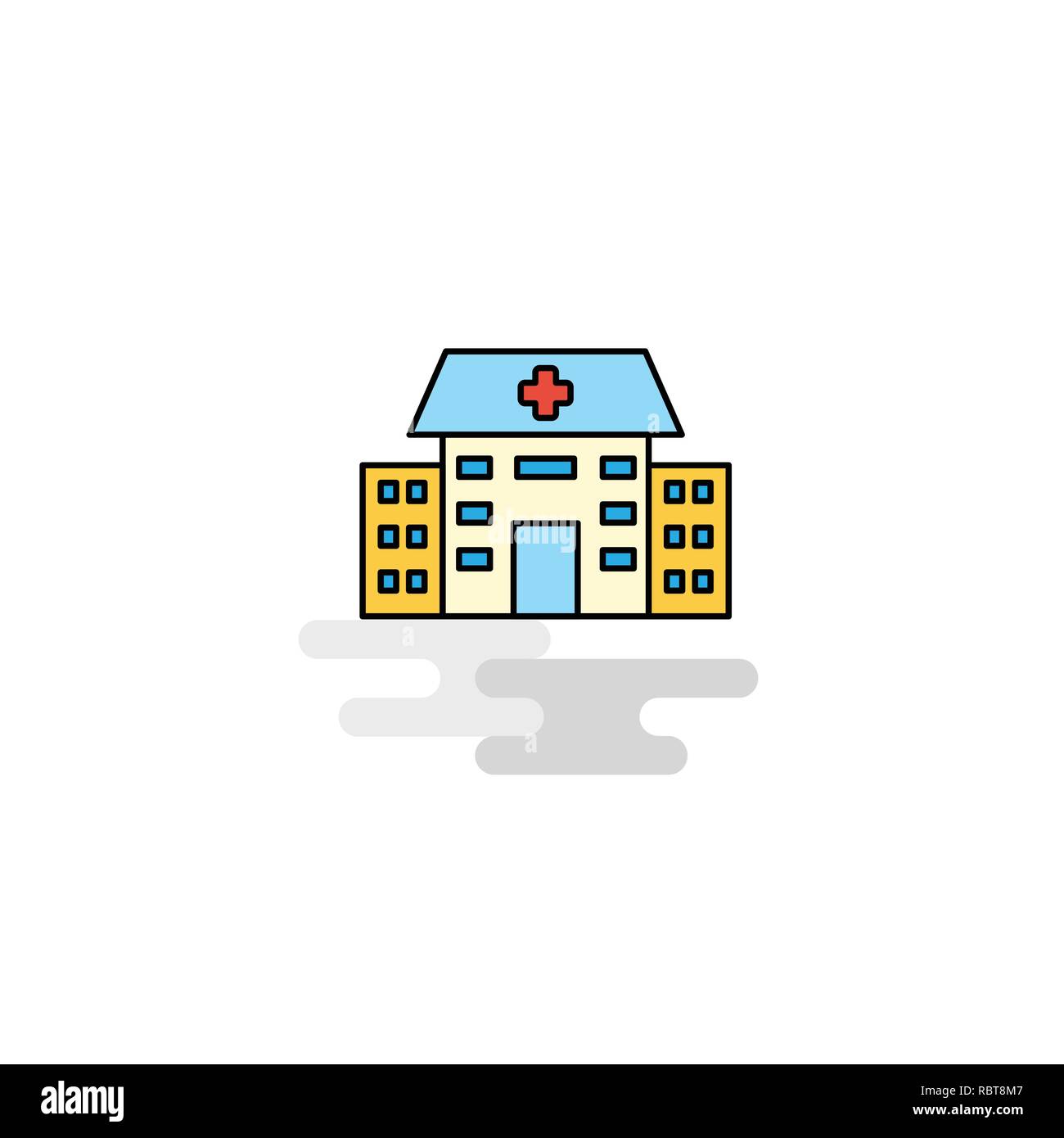 Flat Hospital Icon. Vector Stock Vector Image & Art - Alamy