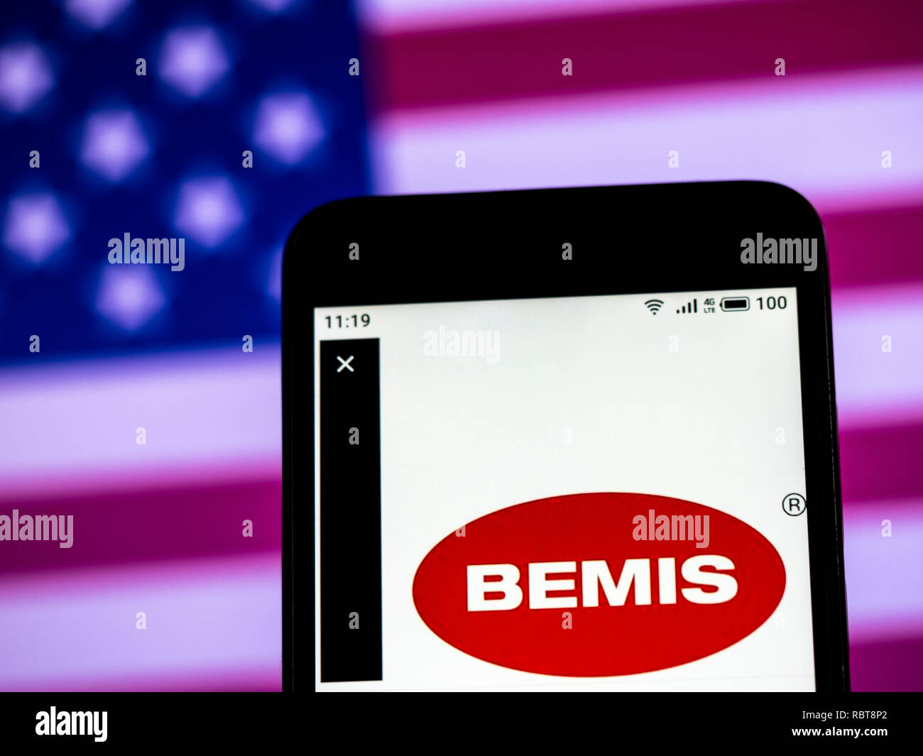 Bemis Manufacturing Company logo seen displayed on smart phone Stock ...
