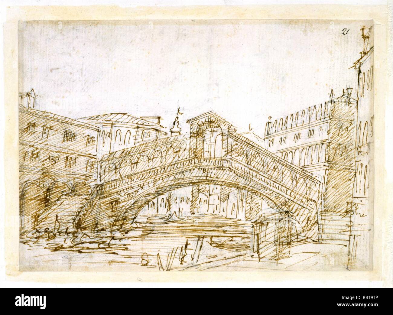 A Magnificent Pavilion by the Lagoon (recto); The Grand Canal, with the ...