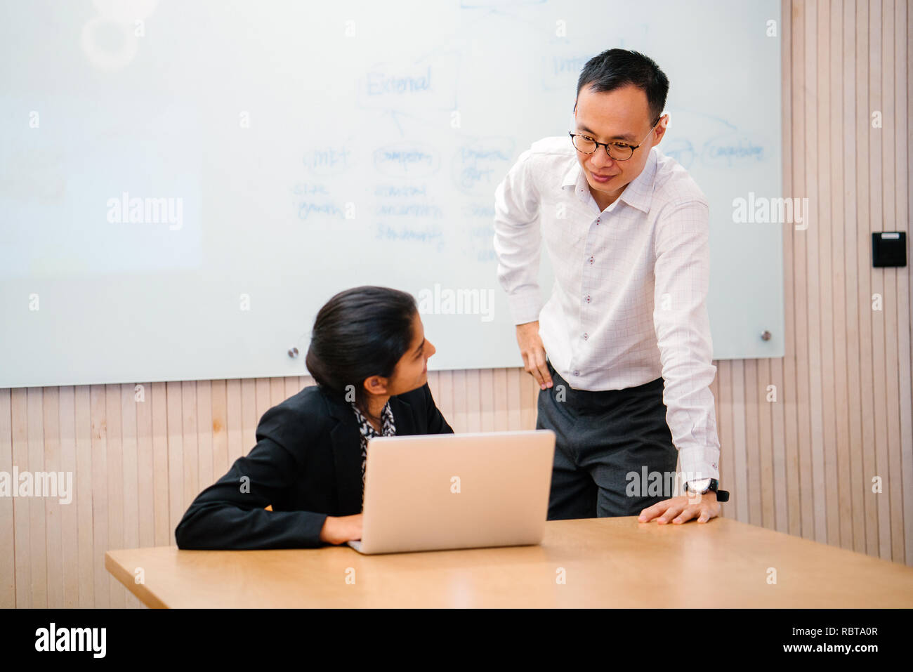 Chinese teacher in the office hi-res stock photography and images - Alamy