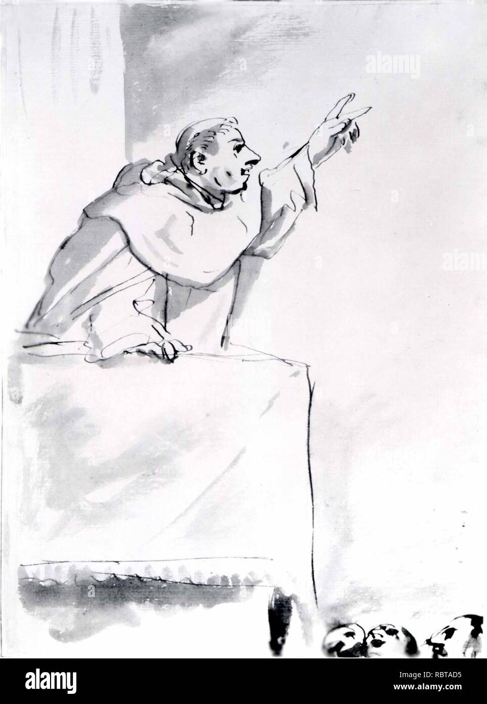 Monk preaching hi-res stock photography and images - Alamy