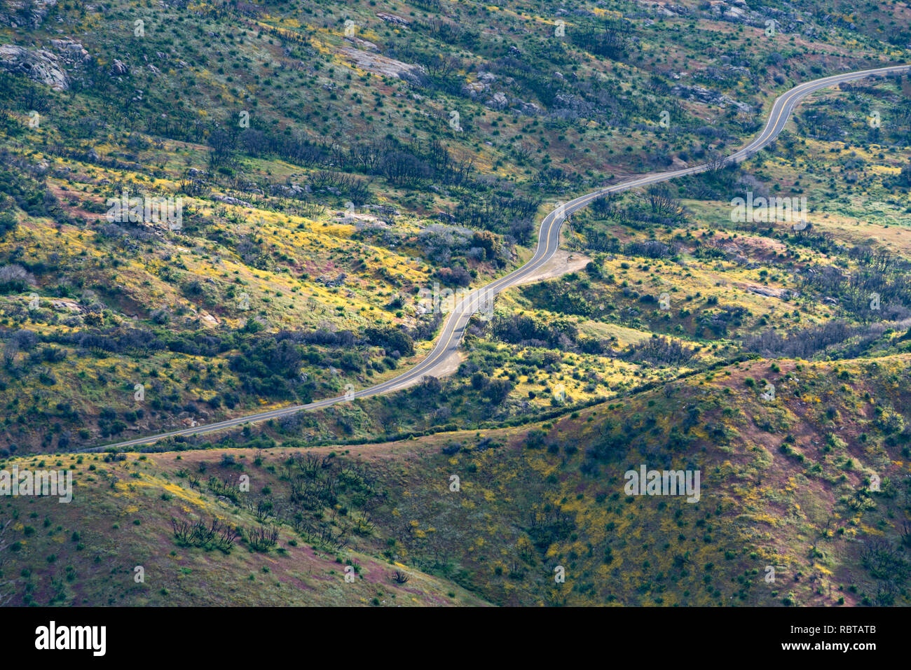 Asphalt road centerline hi-res stock photography and images - Alamy