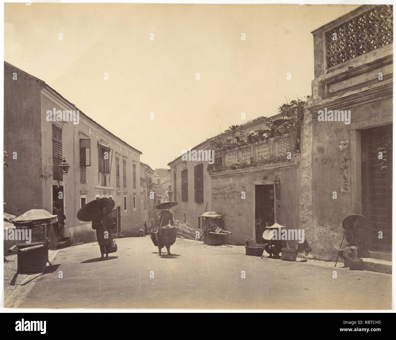 A Street in Macao Stock Photo - Alamy