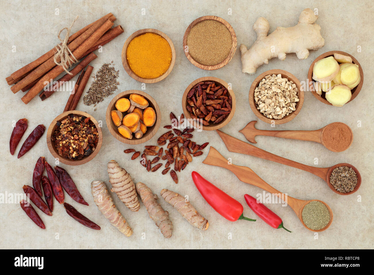 Chilli ginger turmeric hi-res stock photography and images - Alamy