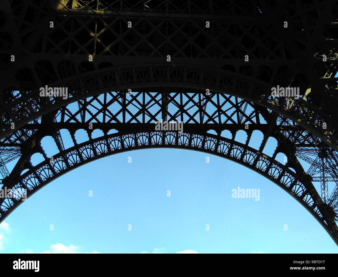 A view of Eiffel Tower from below Stock Photo - Alamy