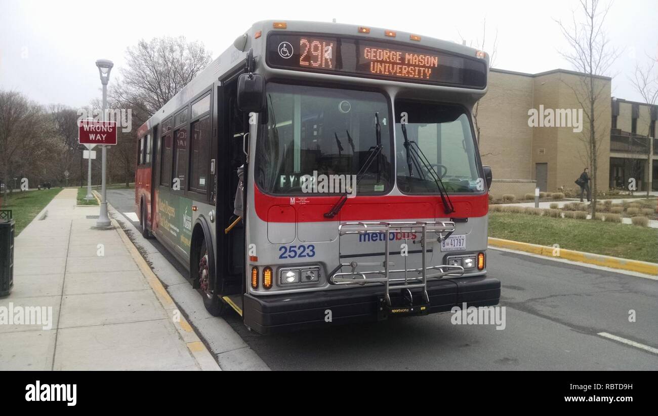 A WMATA 2005 Orion 7.501 CNG on the 29K Stock Photo - Alamy