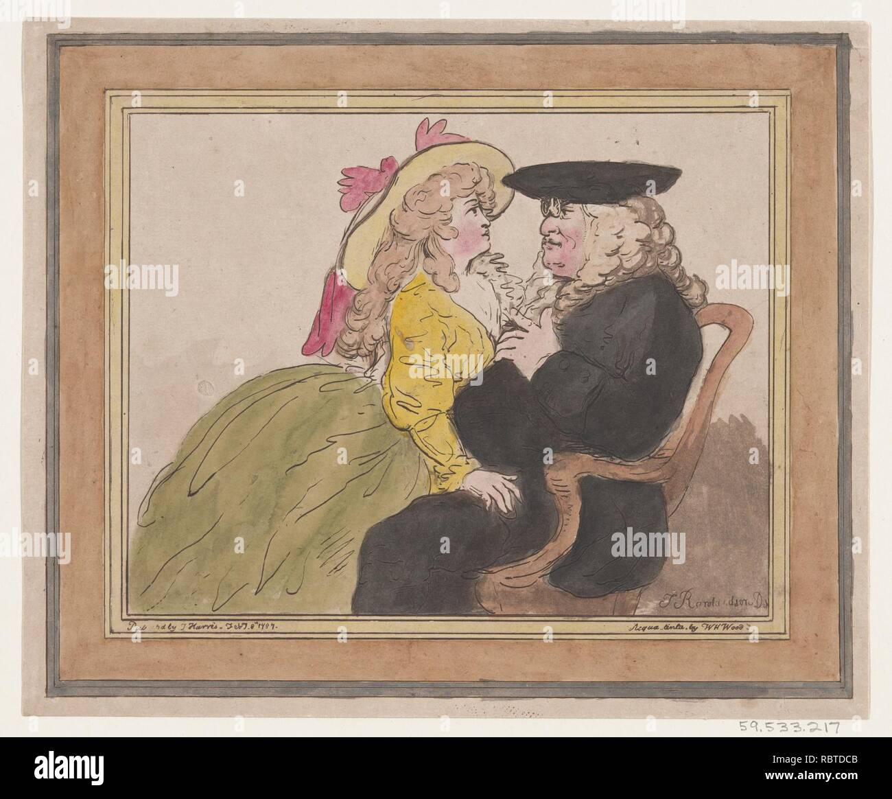 A Woman Leaning on the Lap of a Seated Man Stock Photo - Alamy