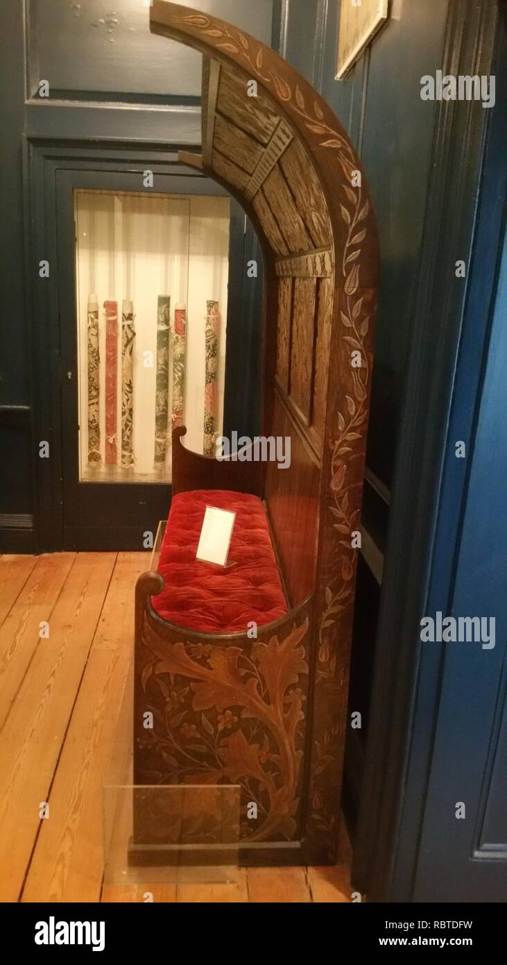 Wooden carved bench hi-res stock photography and images - Alamy